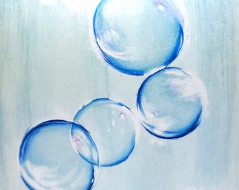 Bubbles Print - Etsy