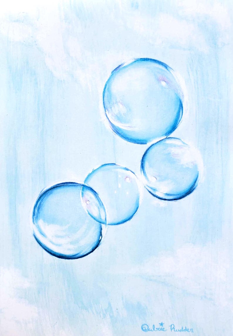 Bubbles Print - Etsy