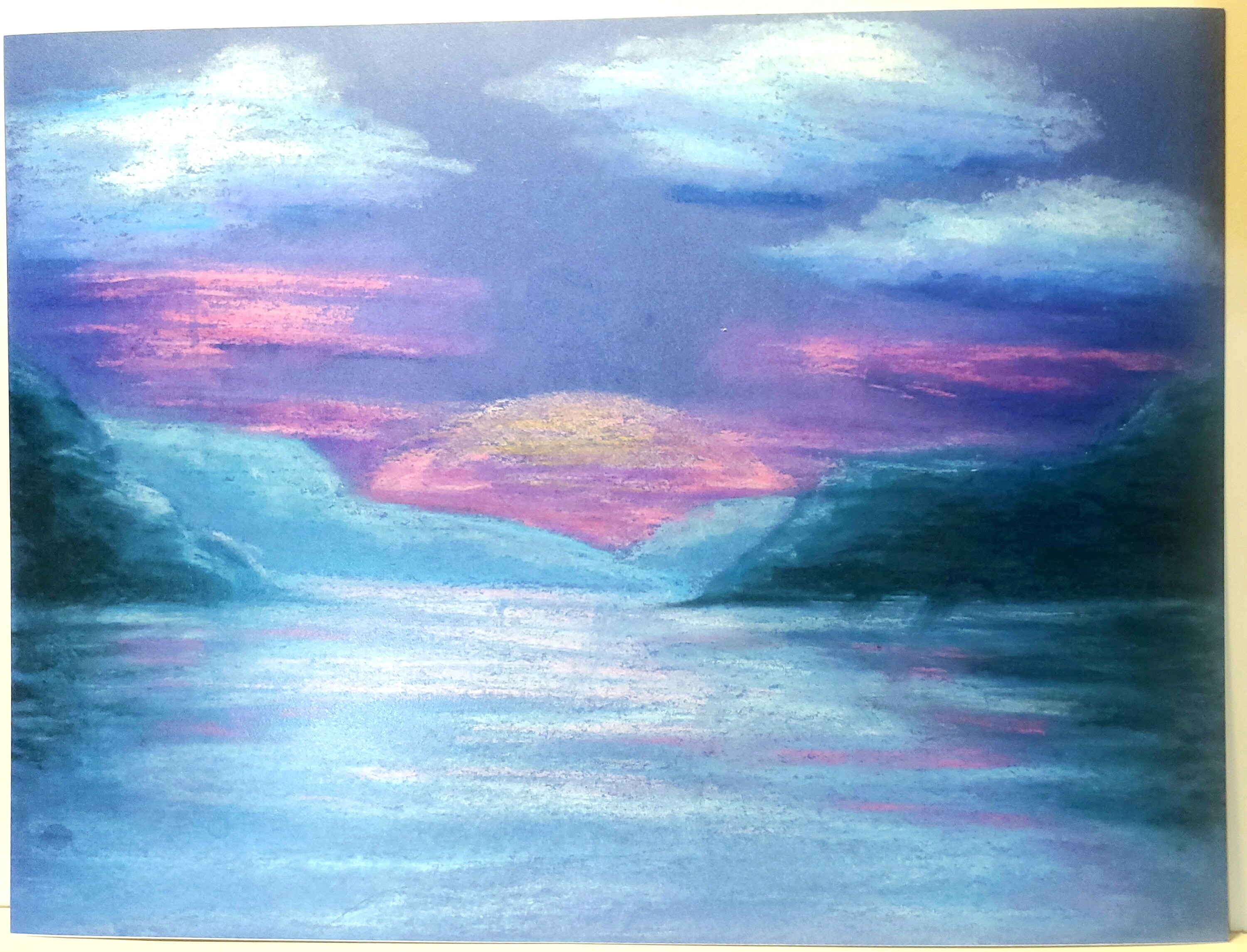 Chalk Landscape Print - Etsy