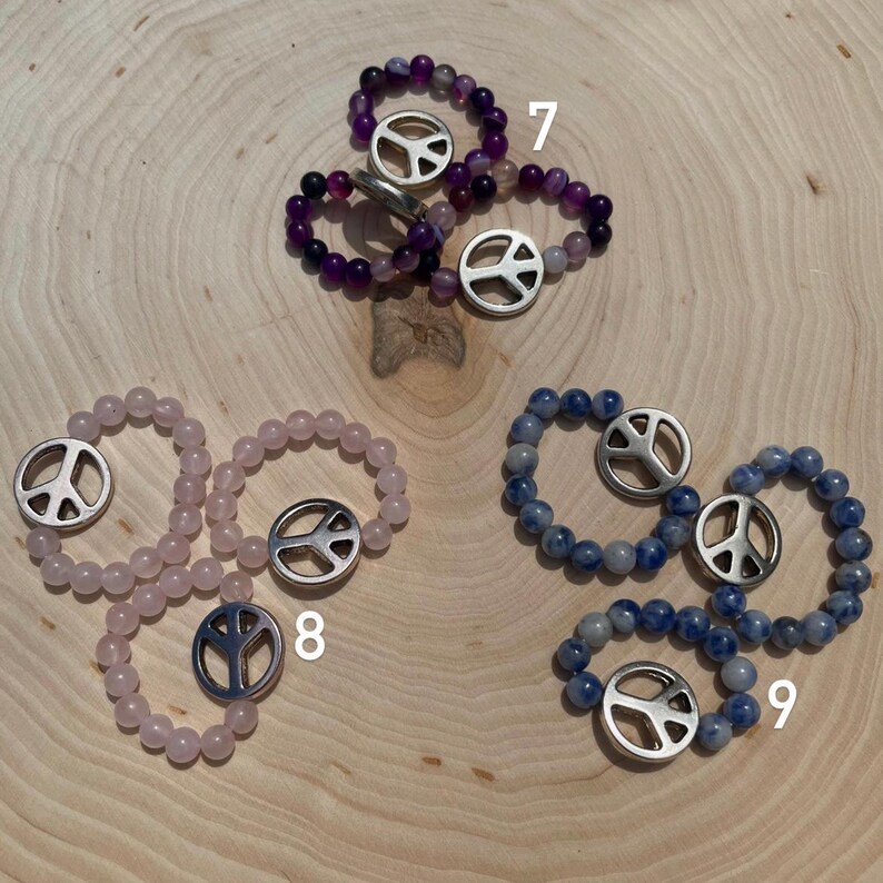 Crystal Peace Sign Rings - Etsy