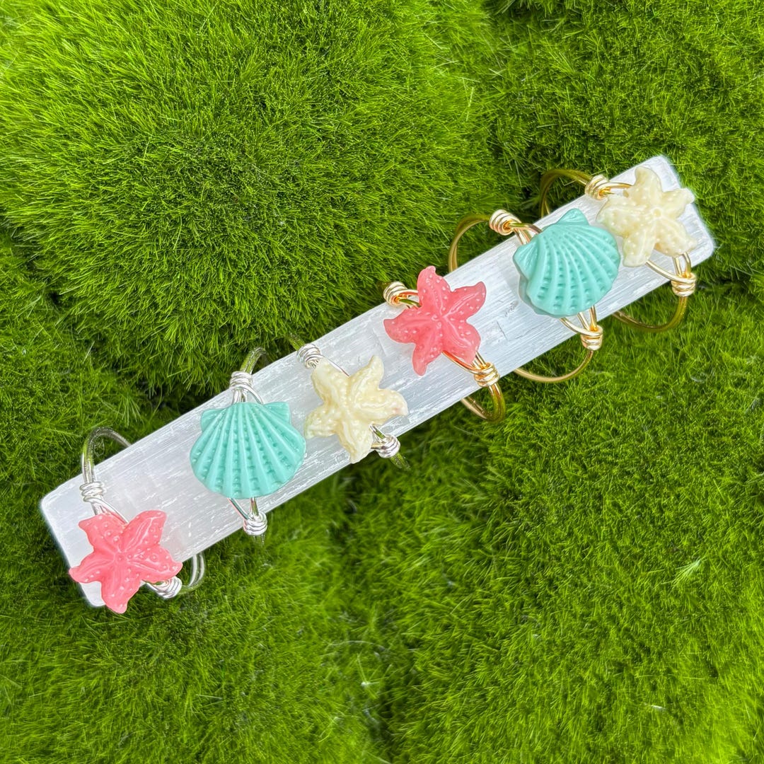 Beach Wire Rings - Etsy