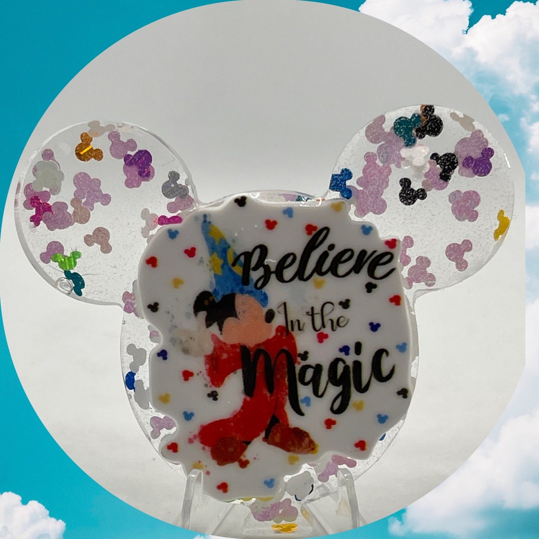 Disney Inspired Believe in the Magic ID Badge Reel, Phone Back, Magnet ...