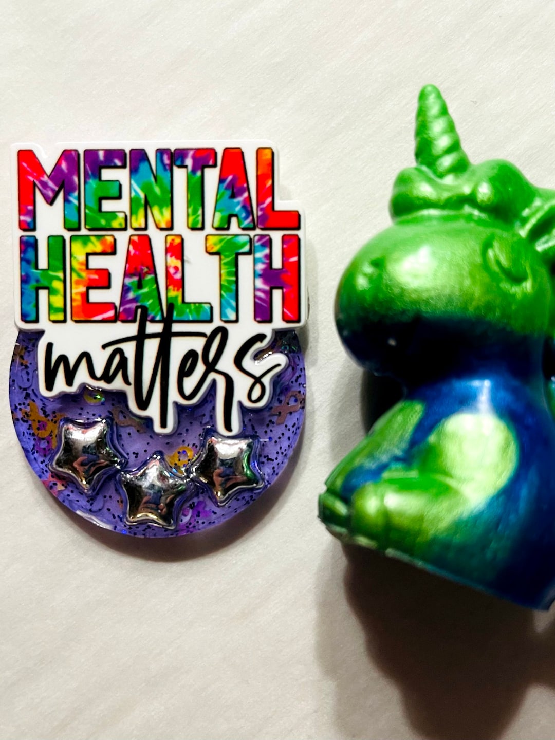 Mental Health Matters ID Badge Reel, Phone Back, Brooch Pin Style or ...