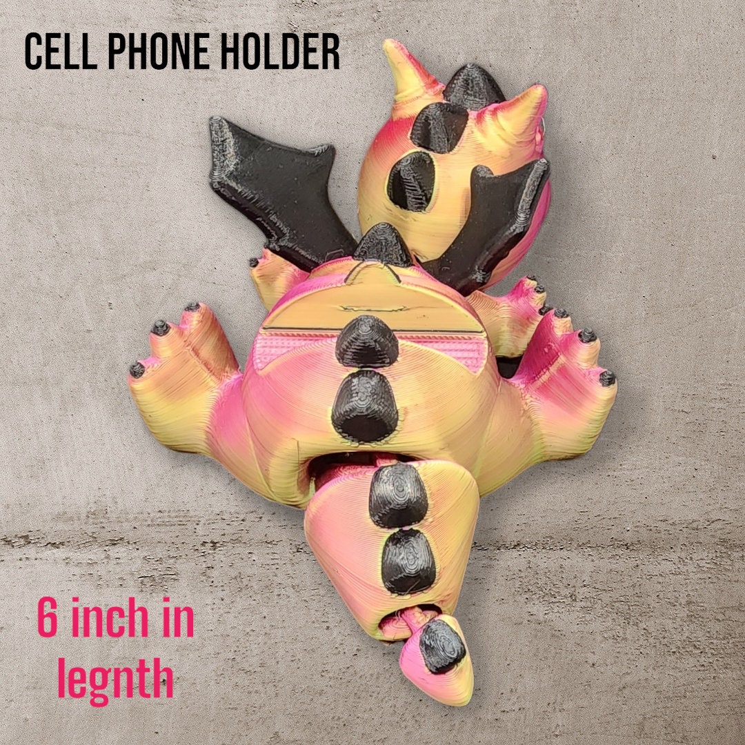 Articulated Dragon, Cell Phone Stand, Dragon Pet, Phone Holder - Etsy