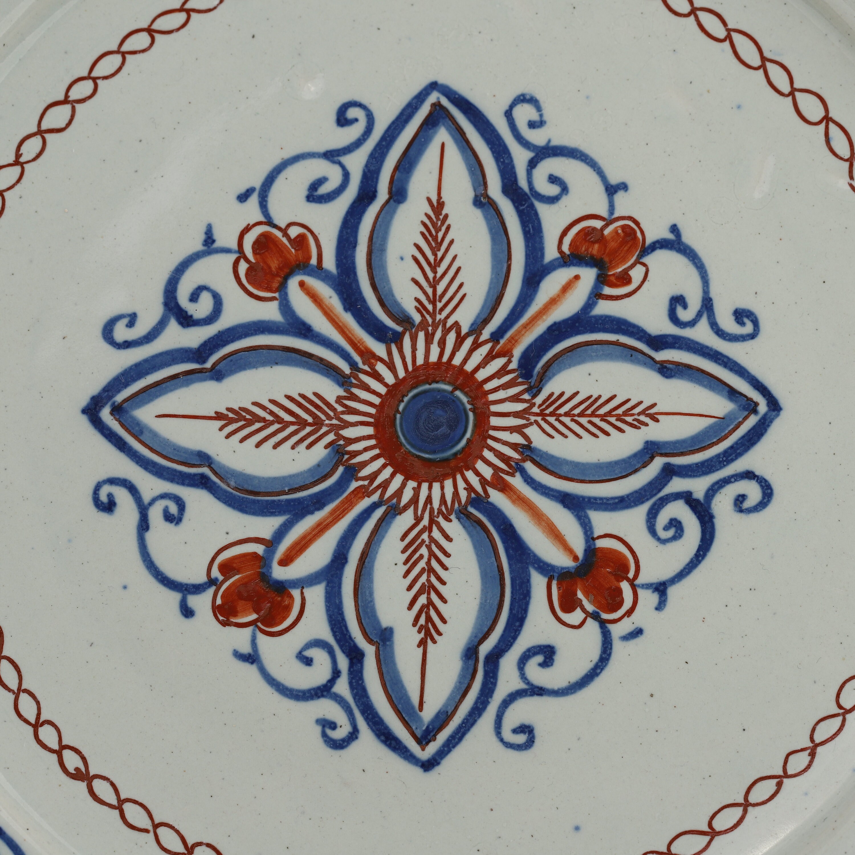 Antique 18th Century Dutch Delft Flower Plate - Etsy