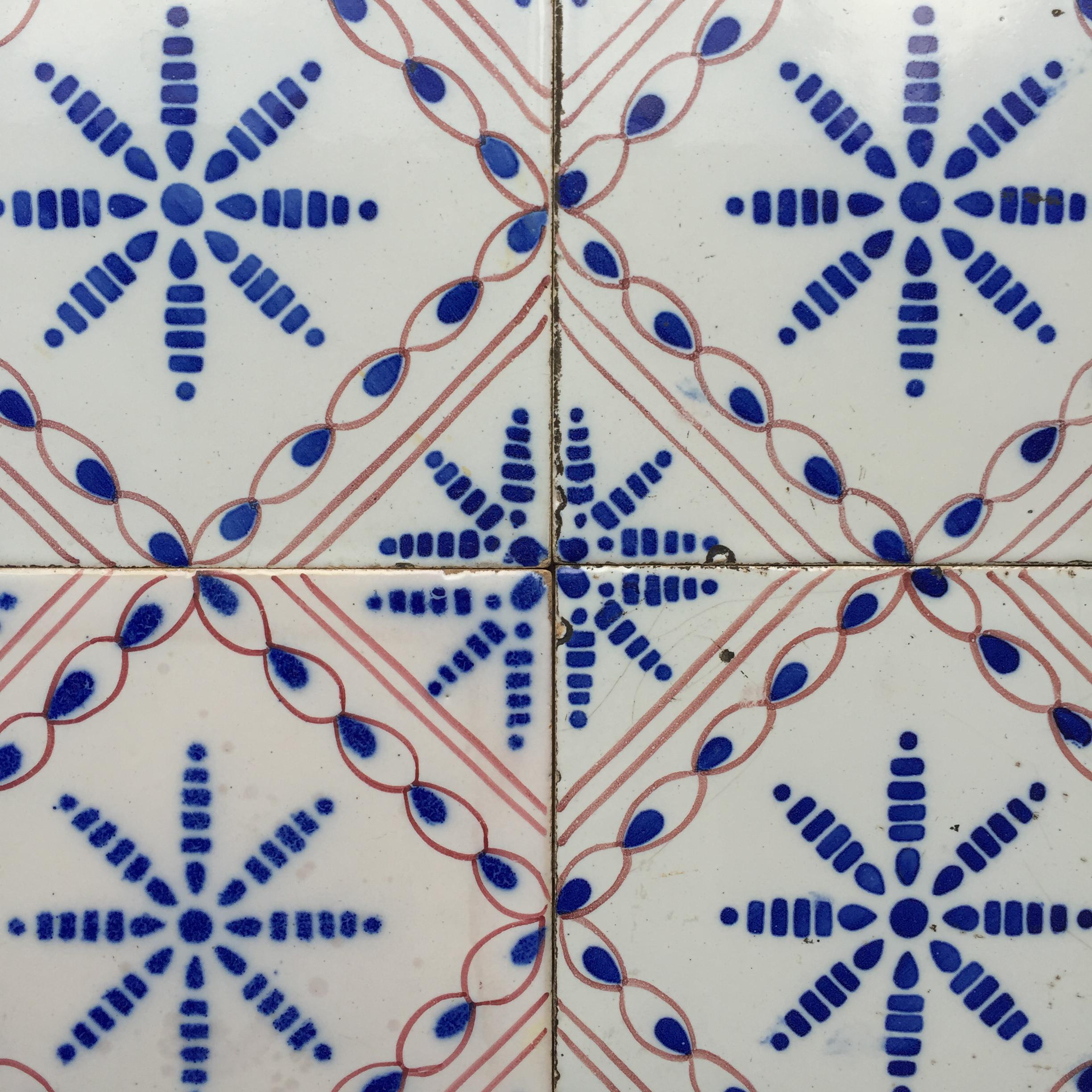 Antique 19th Century Dutch Delft Tiles With Star Ornaments - Etsy