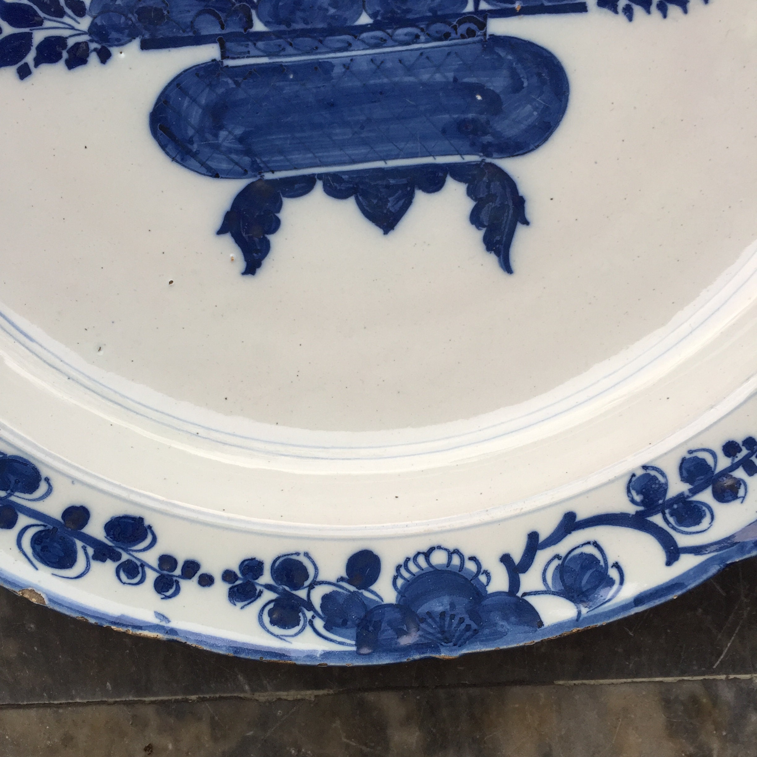 Large Antique 18th Century Dutch Delft Dish - Etsy