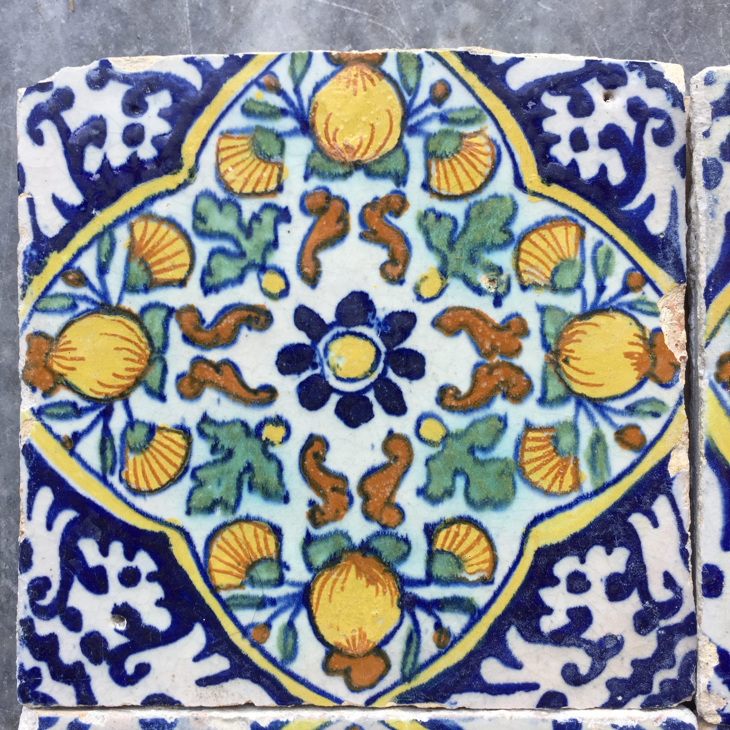 Antique 17th Century Dutch Delft Tiles With the Decoration of ...