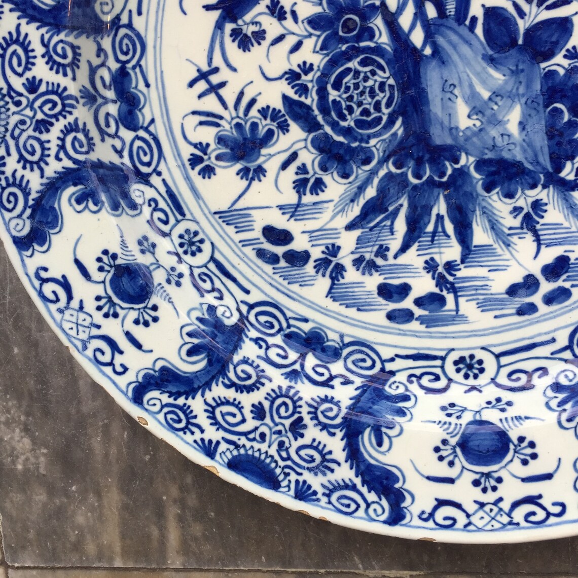 Large Antique 18th Century Dutch Delft Dish With the Lady Fortune. - Etsy
