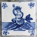 Antique 18th Century Dutch Delft Tile With Neptune - Etsy