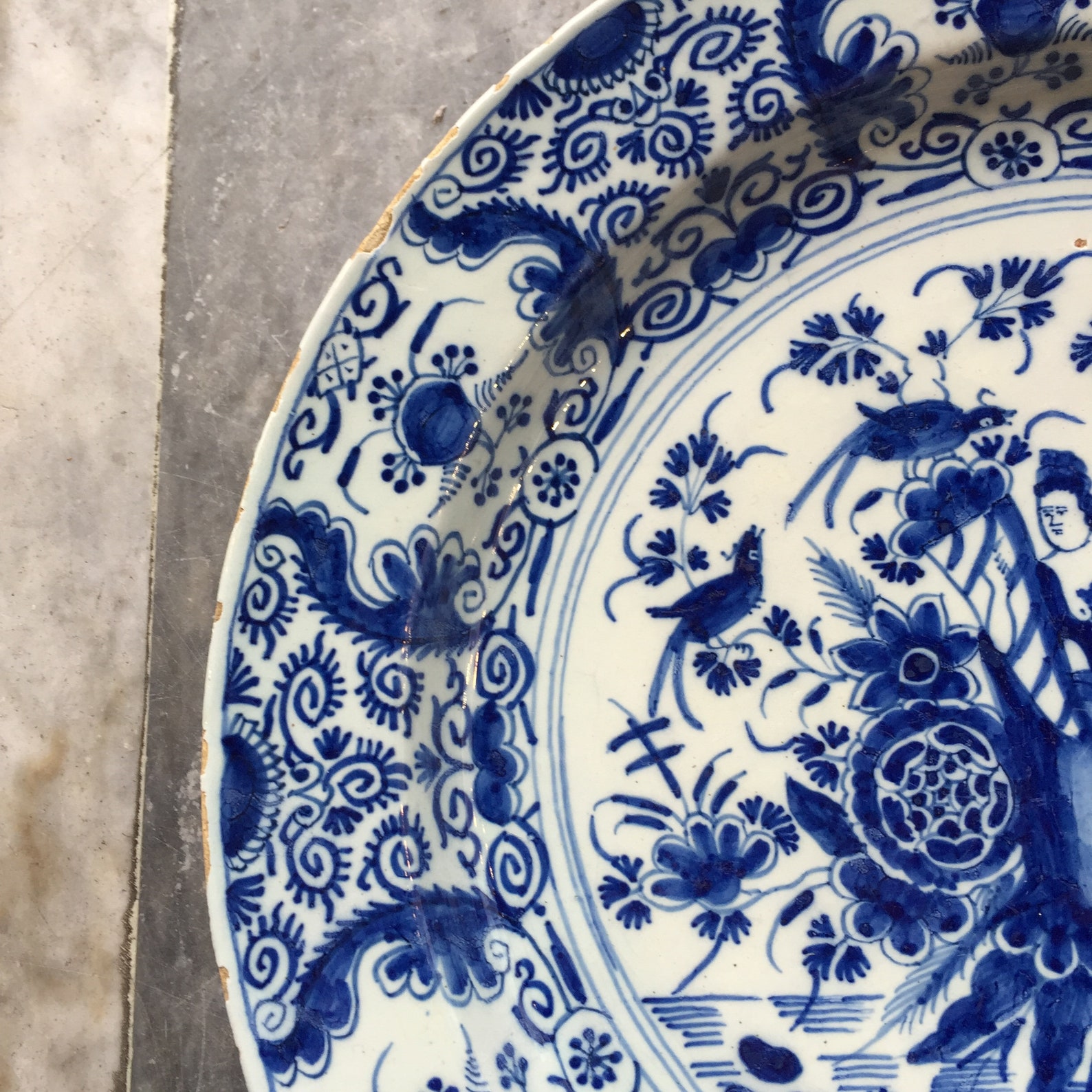 Large Antique 18th Century Dutch Delft Dish With the Lady Fortune. - Etsy