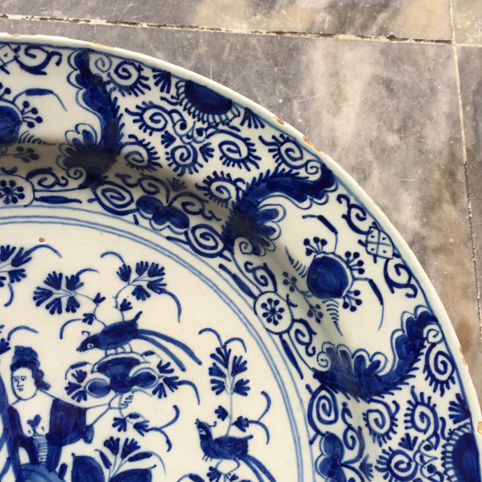 Large Antique 18th Century Dutch Delft Dish With the Lady Fortune. - Etsy