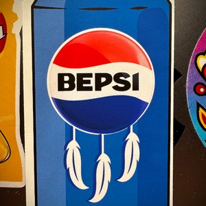 Bepsi Sticker - Indigenous Humour Pride Vinyl Sticker - Etsy
