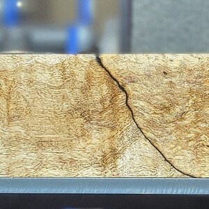 Stabilized Spalted Maple Burl & Curl Wood Turning Block or Knife Handle ...