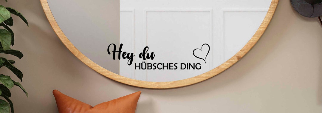Mirror Sticker / Sticker "hey You PRETTY Thing" Bathroom, Decoration ...