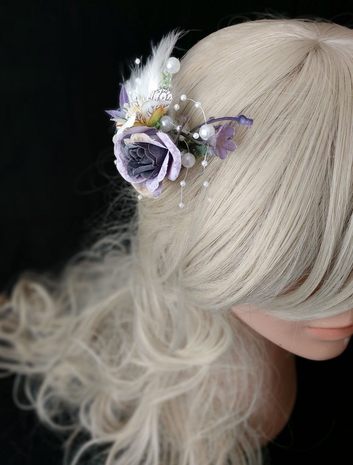 Hair Comb Flower Comb Wedding Flower Hair Comb Wedding - Etsy