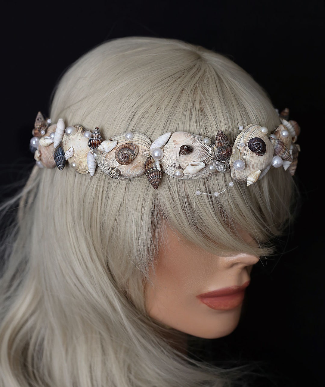 Real Seashell Crown, Mermaid Costume for Prom, Bridesmaids Beach ...