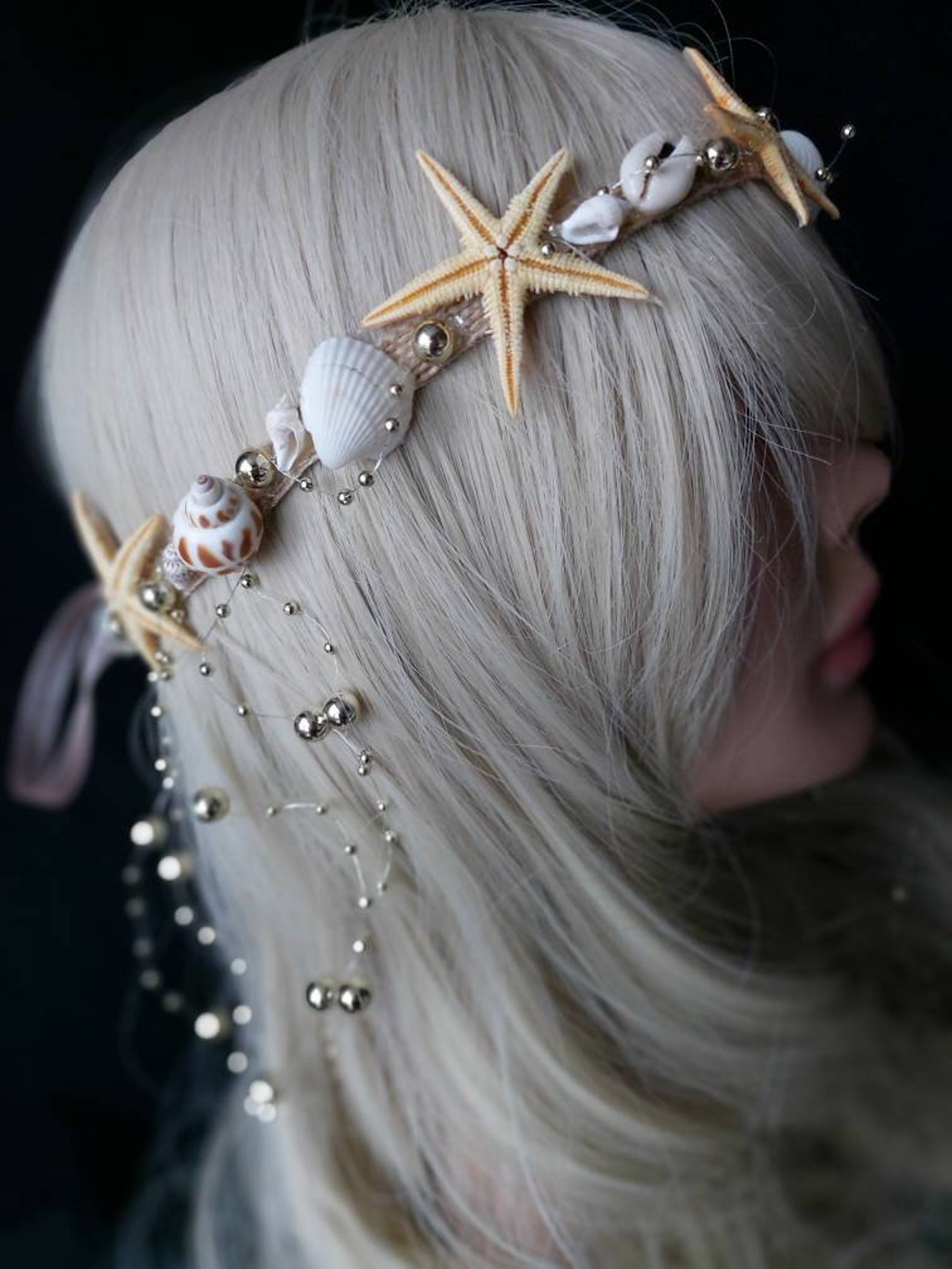 Seashell Tiara Mermaid Crown Beach Crown Beach Hairband - Etsy