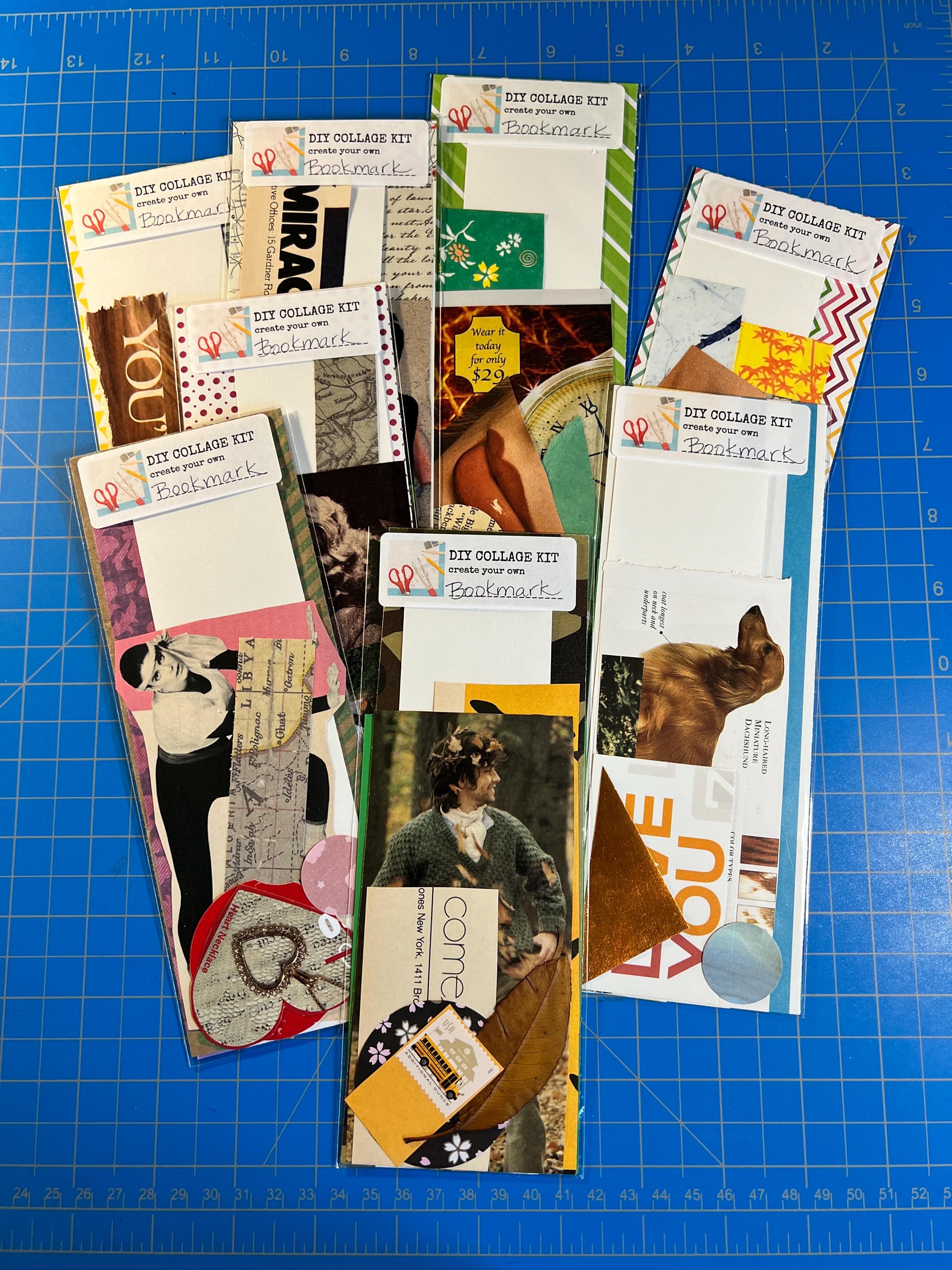 DIY Collage Bookmark Kit - Etsy