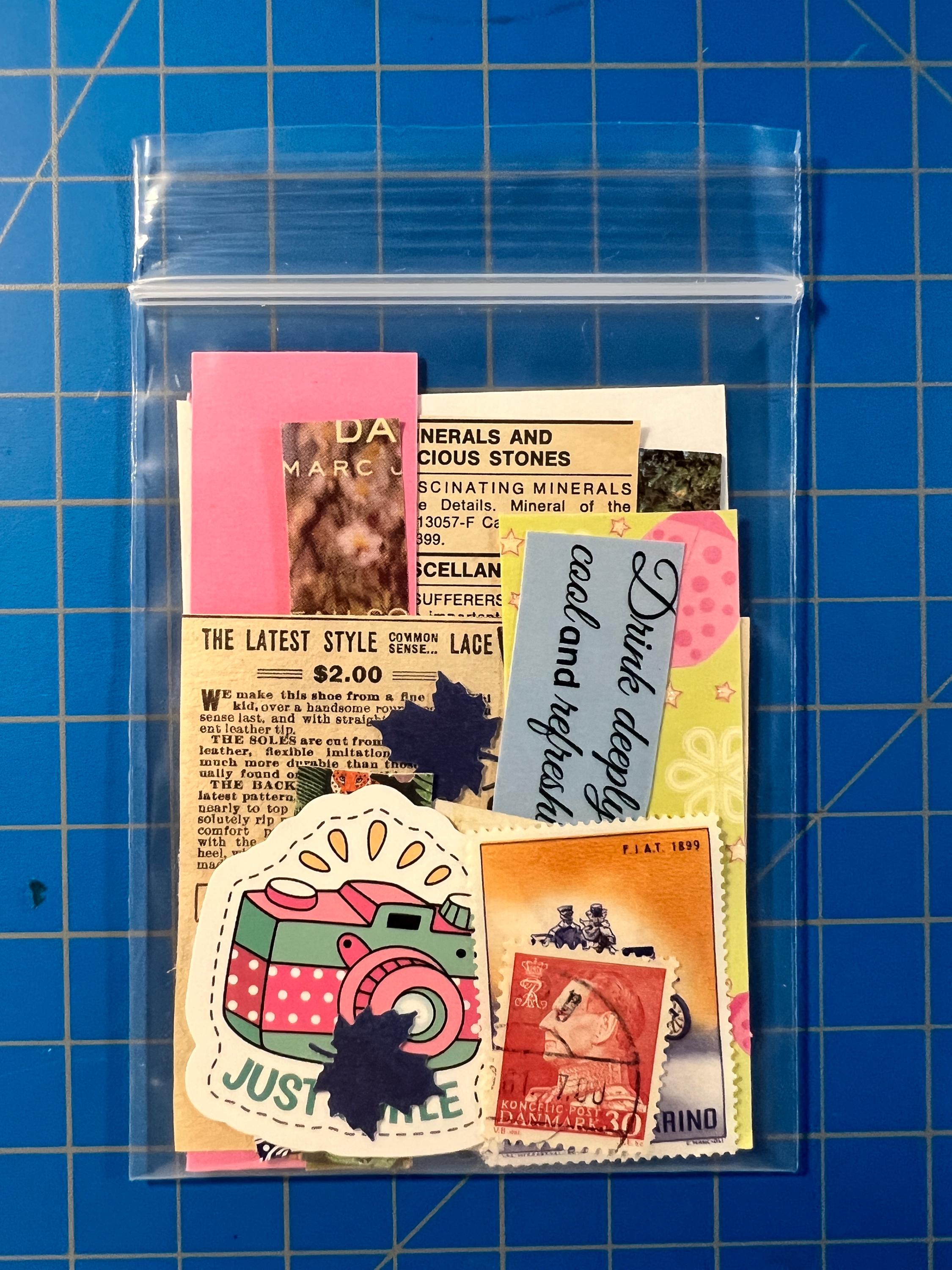 Mini Collage Art Kit DIY Paper Craft - Etsy