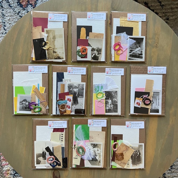 Embroidered Postcard - Etsy