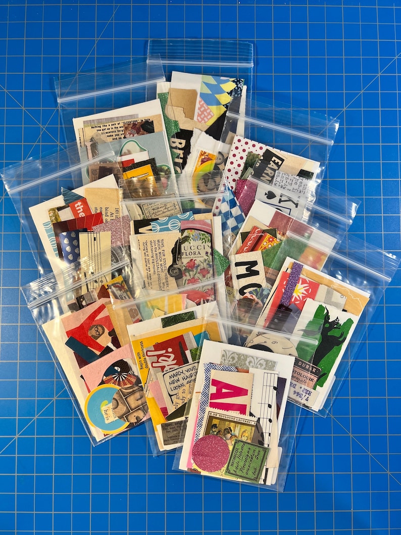 Mini Collage Art Kit DIY - Etsy