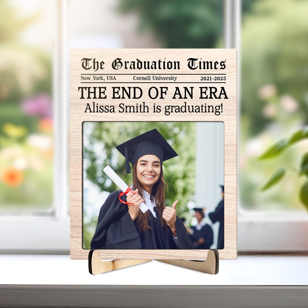 Custom Photo Graduation Wooden Sign, Graduation Gift, College ...