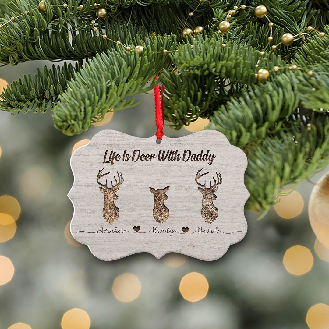 Personalized Dad Life is Deer With Daddy Ornament, Custom Gift Ideas ...