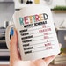 Retire Weekly Schedule Mug, Retirement Mug, Retirement Gifts, Coffee ...