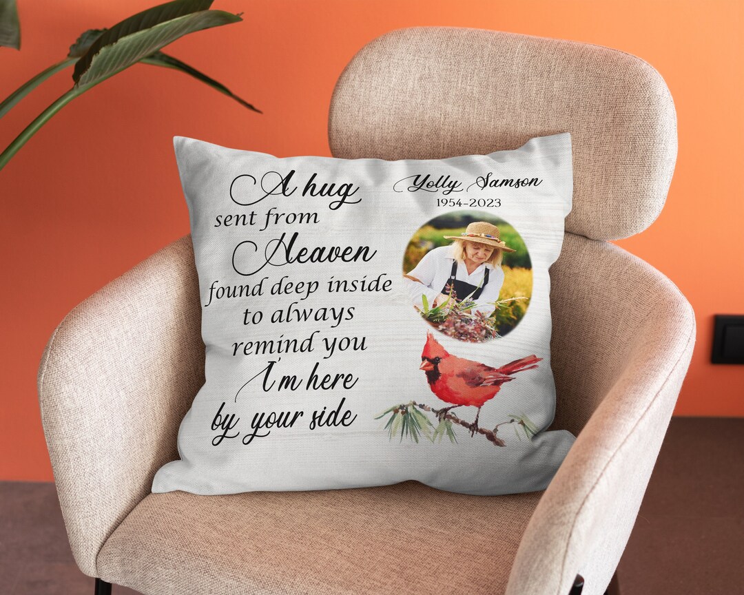 A Hug Sent From Heaven Pillow, Custom Pillow Cover, Throw Pillows ...