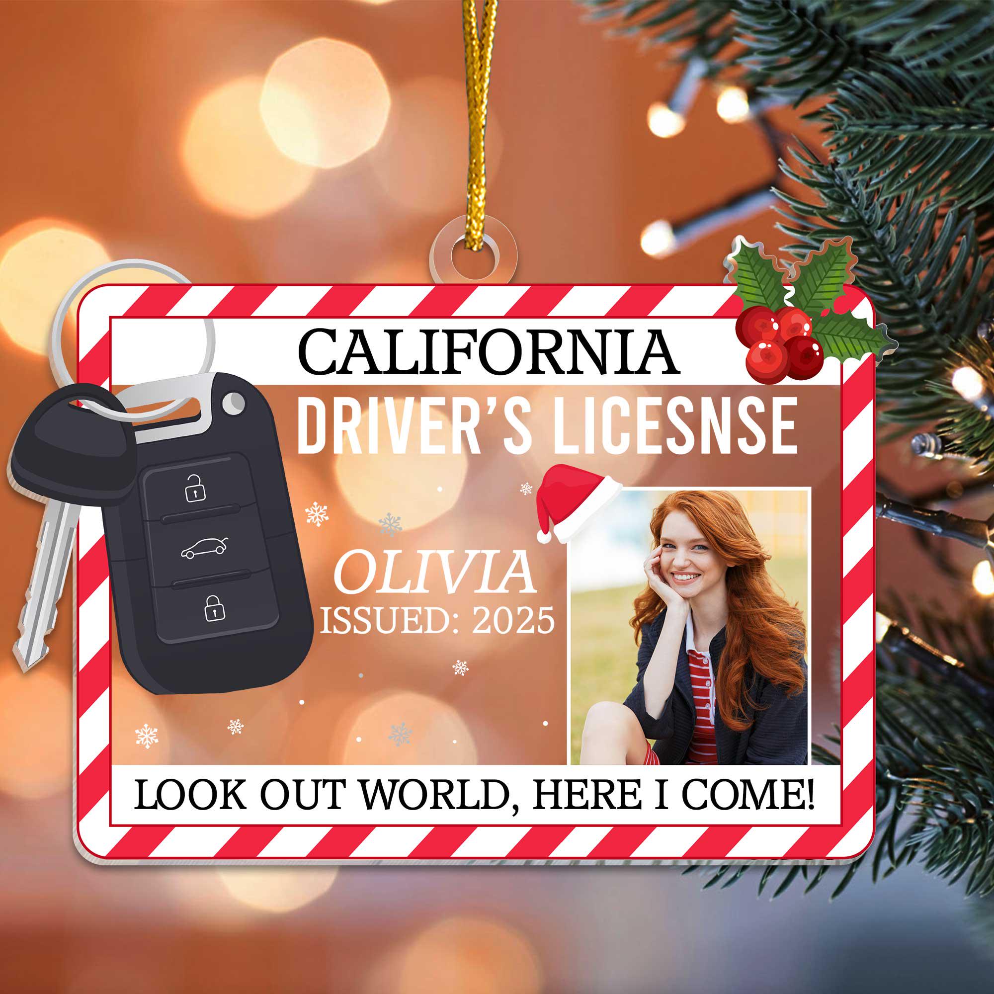 New Driver Ornament, Drivers License Christmas Ornament 2025, New ...