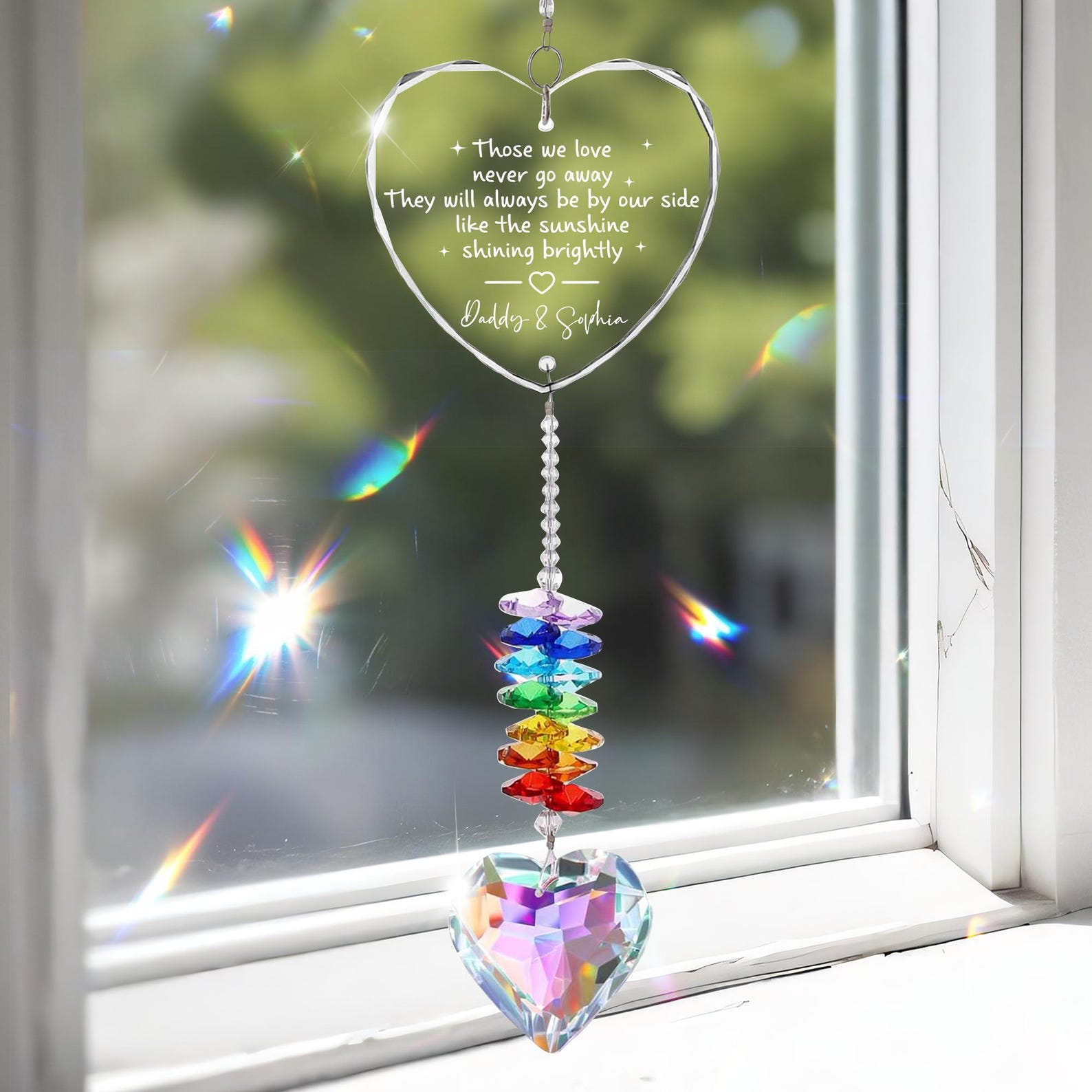 Memorial Gifts for Loss, Personalized Memorial K9 Crystal Suncatcher ...