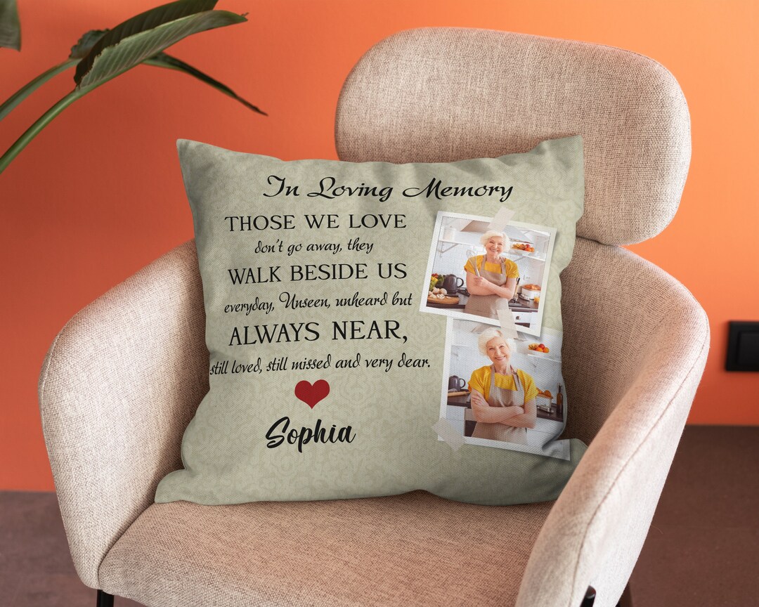 In Loving Memory Pillow, Personalized Memorial Gifts, Throw Pillows ...