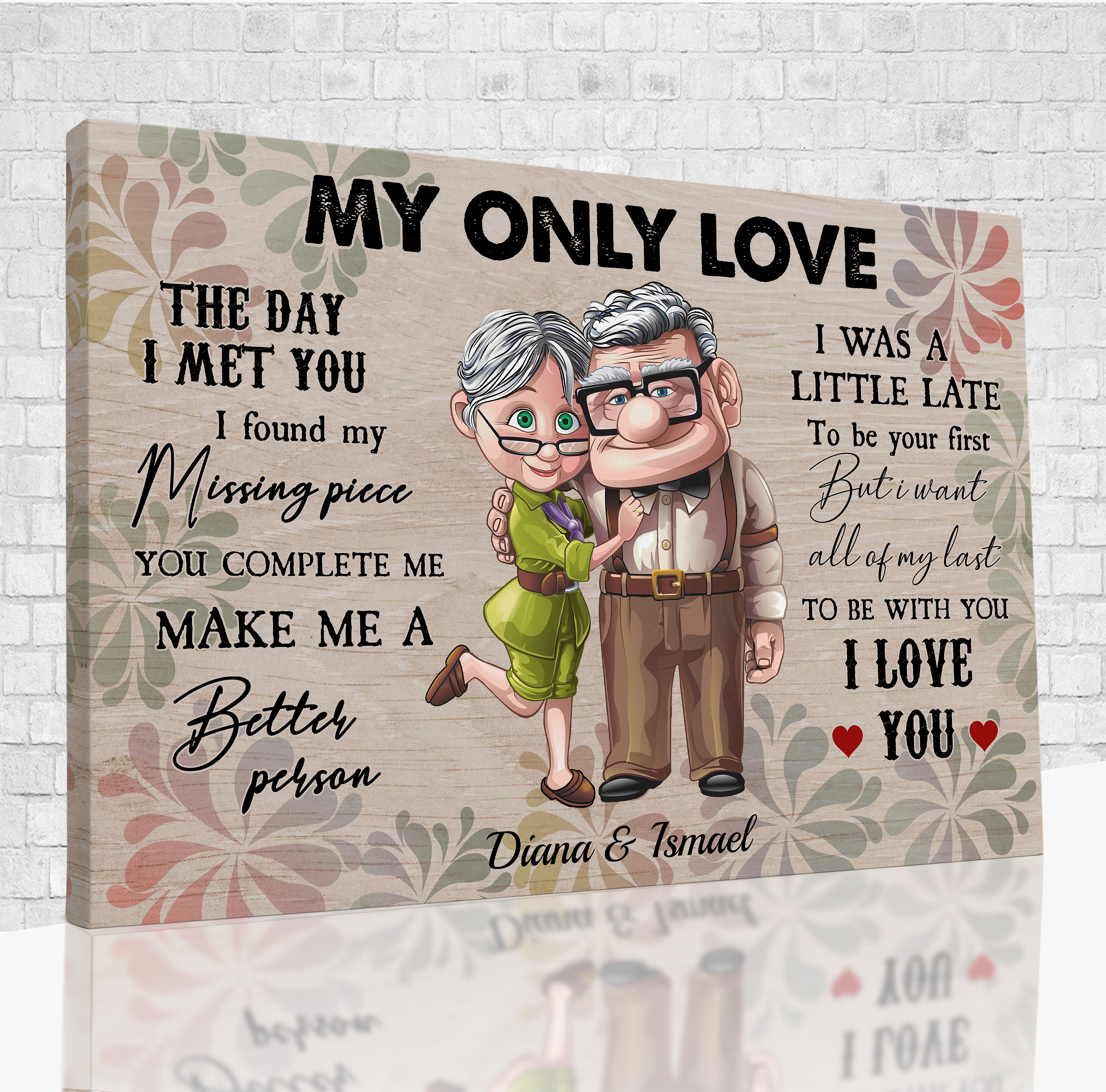 Couple Wall Decor, My Only Love Canvas, Personalized Canvas, Wedding ...