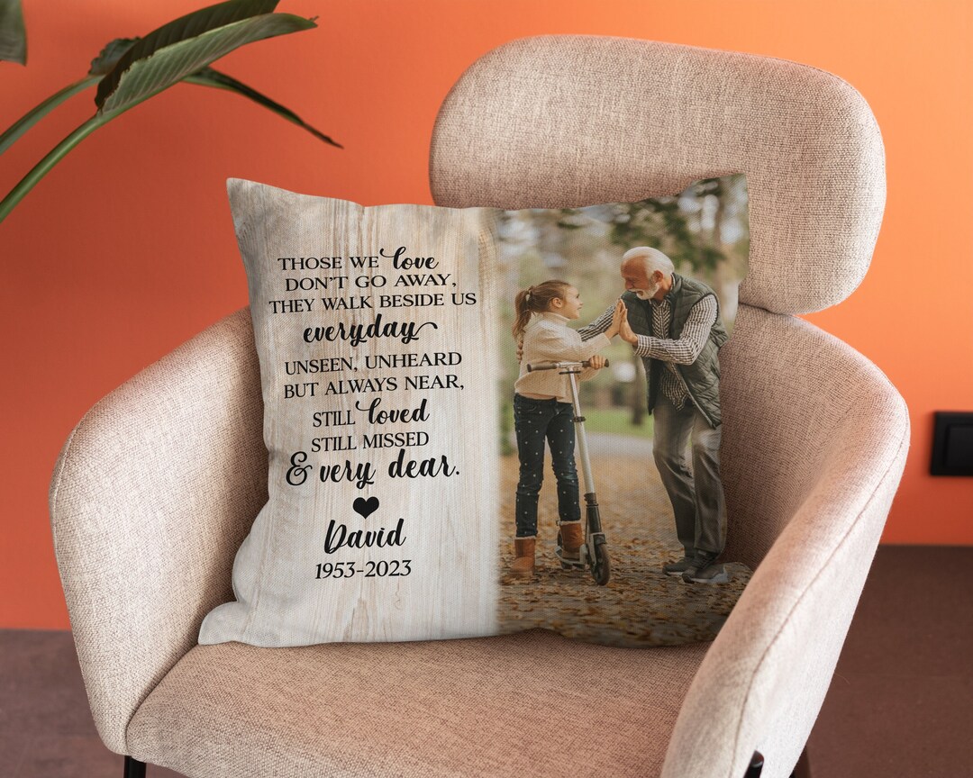 Memorial Pillows With Pictures, Custom Pillow Cover, Throw Pillows ...