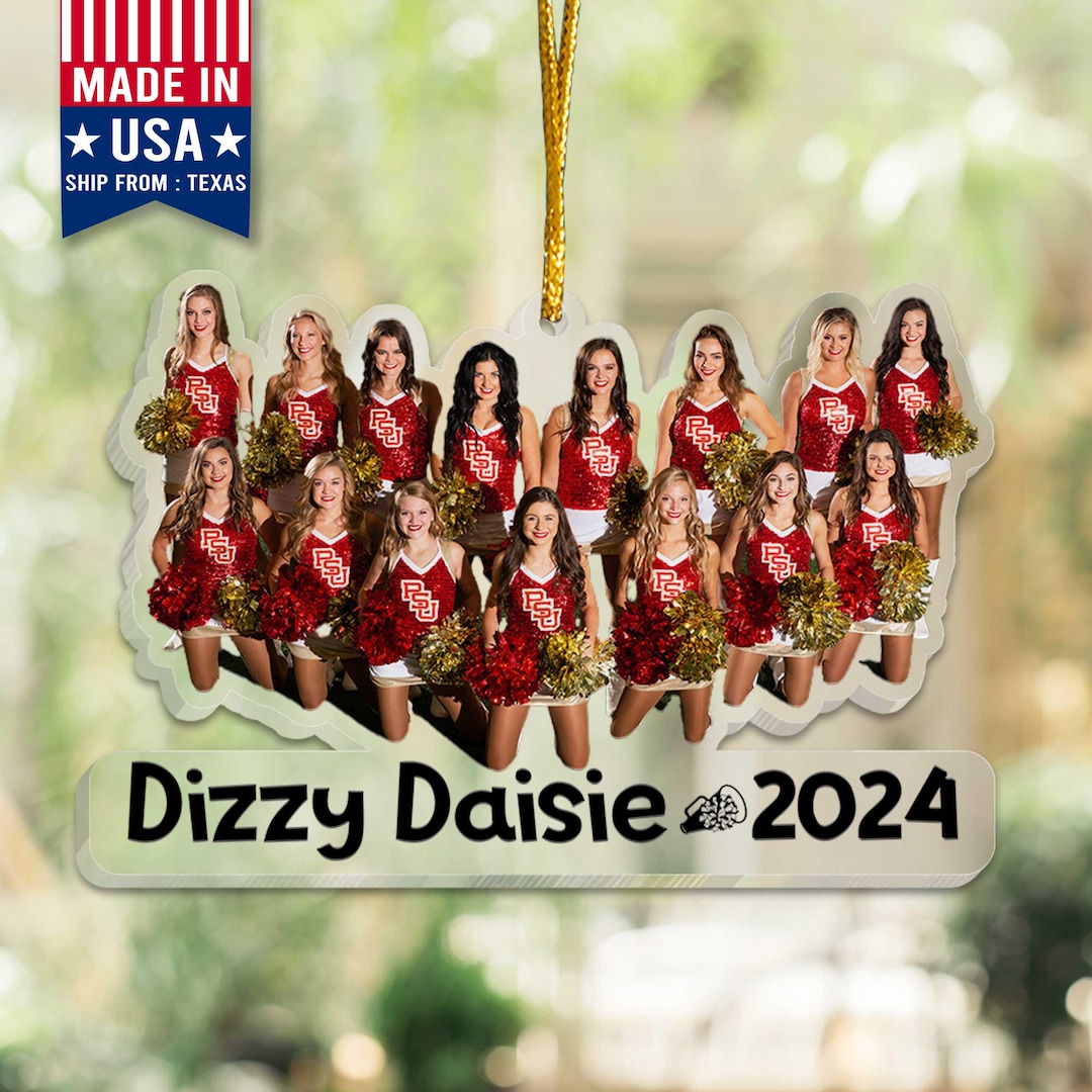 Personalized Cheerleading Photo Ornaments, Cheerleader Gift ...