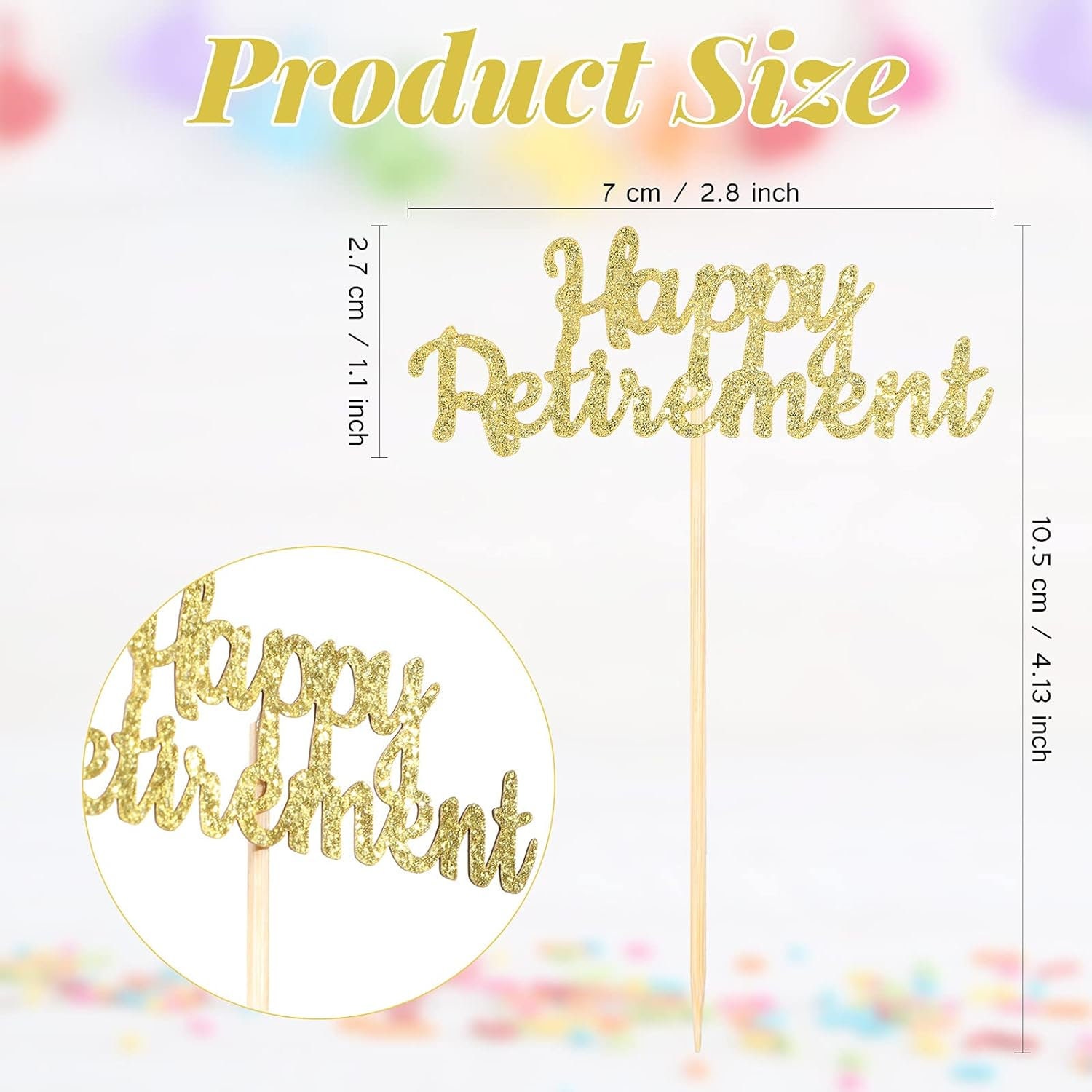 36 Pieces Happy Retirement Cake Toppers - Etsy