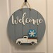 Round Interchangeable Welcome Sign - Etsy