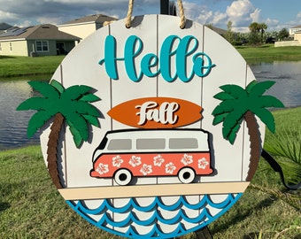 Original Seasonal Interchangeable Hello Sign - Etsy