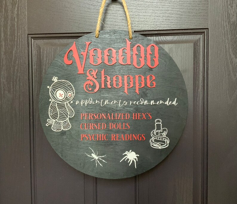 3d Voodoo Shop Door Sign - Etsy