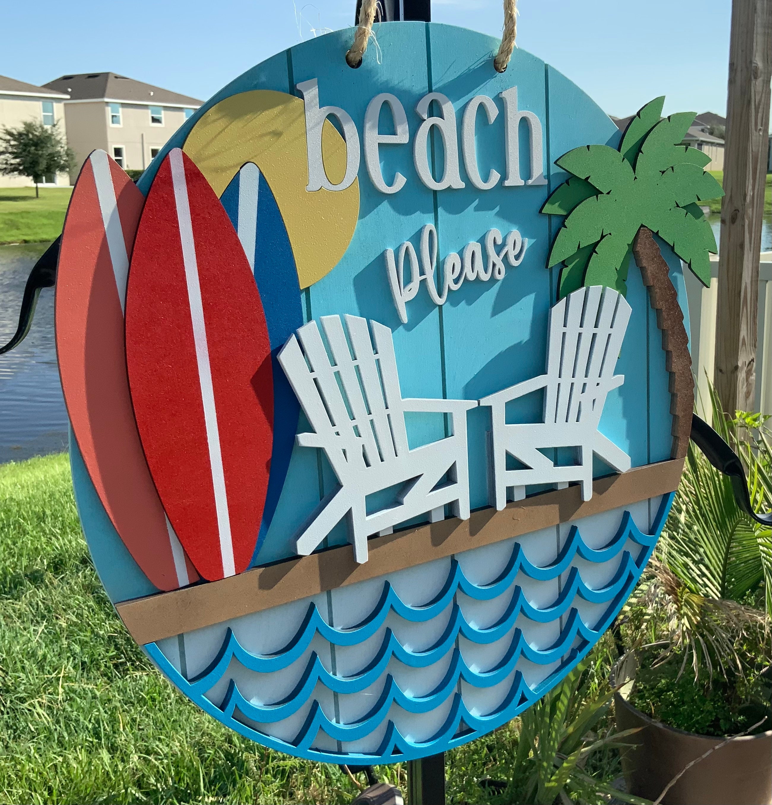 Beach Please Sign - Etsy