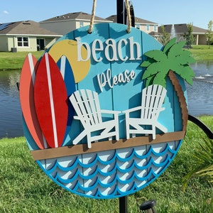 Beach Please Sign - Etsy