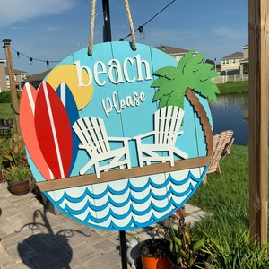 Beach Please Sign - Etsy