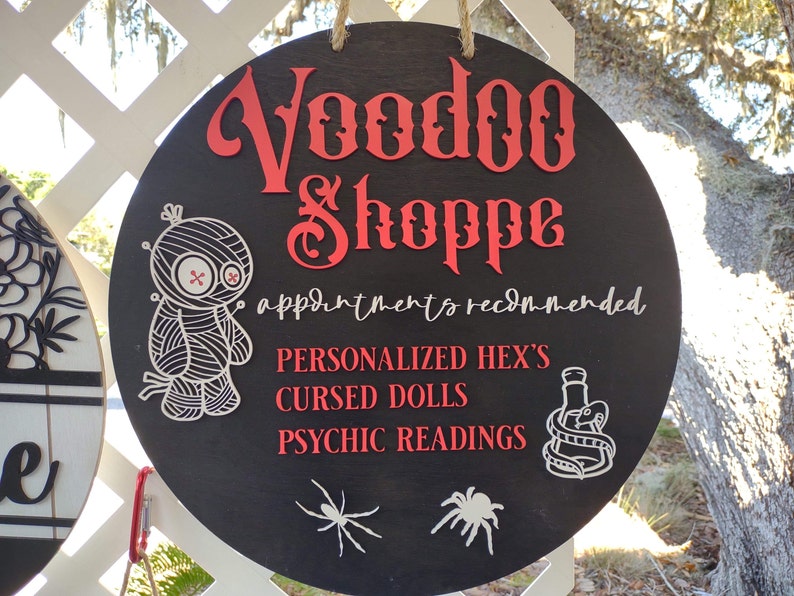 3d Voodoo Shop Door Sign - Etsy