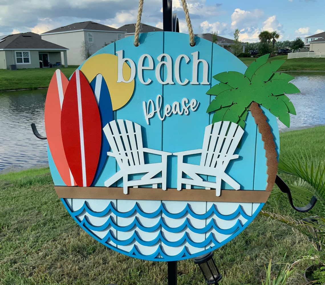 Beach Please Sign - Etsy