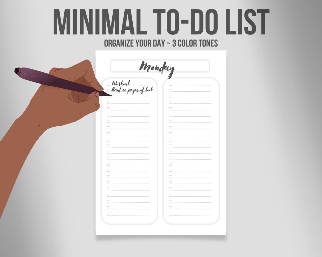 Blank To-do List | Digital + Printable | Notepad | Notability ...