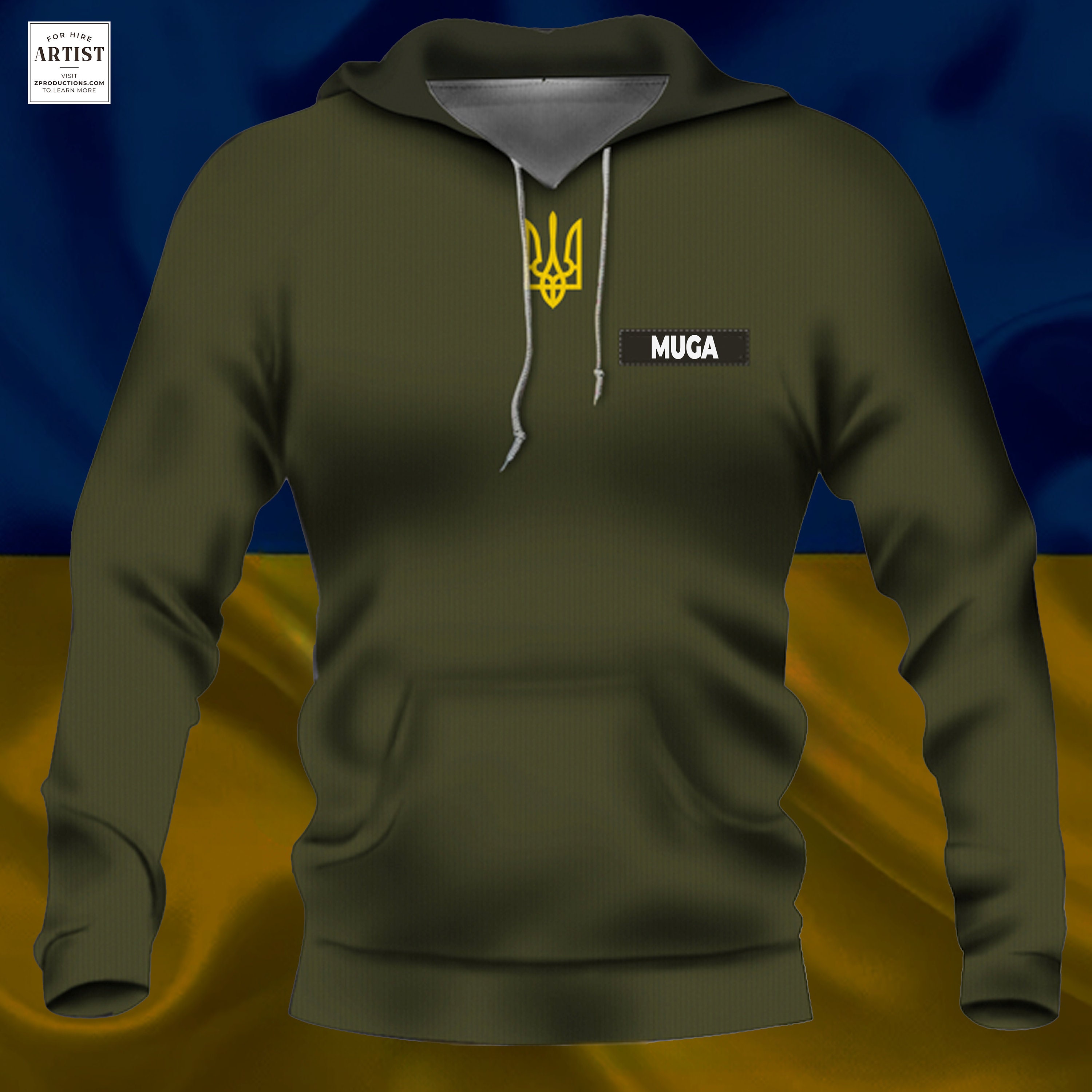 Custom Zelenskyy MUGA Sweatshirt/tee/hoodie MUGA Cap Ukrainian Trident ...