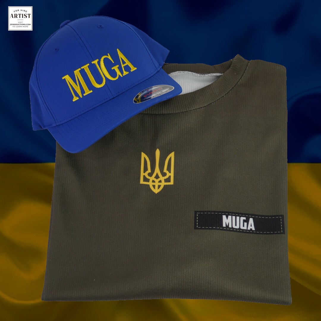 Custom Zelenskyy MUGA Sweatshirt/tee/hoodie MUGA Cap Ukrainian Trident ...