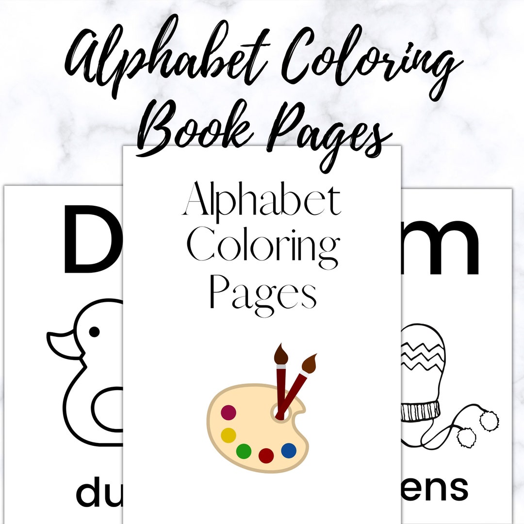 Homeschooling Alphabet Coloring Book | Coloring Book for Preschool ...