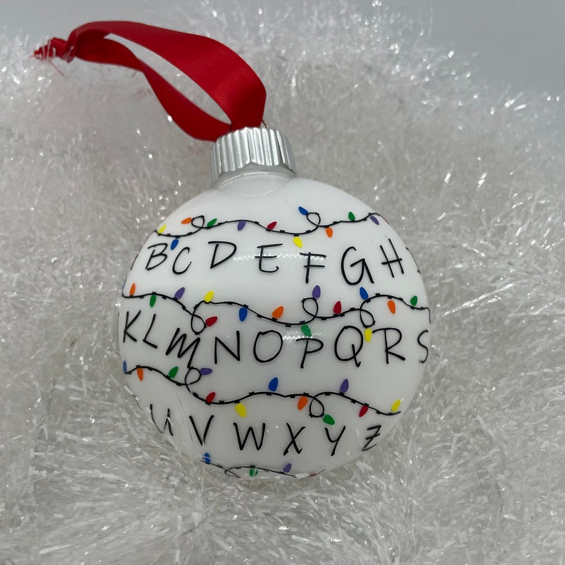 Stranger Things Inspired ABC Lights Ornament - Etsy